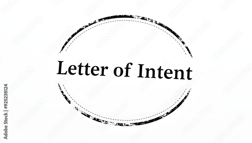 LOI Letter of Intent - document declaring the preliminary commitment of ...
