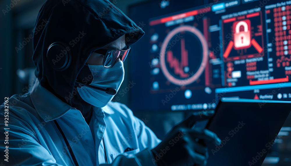 Cybersecurity analyst detecting a breach, emphasizing the continuous ...