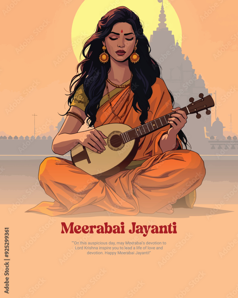 Meera Bai Jayanti Social Media Post banner Template Meerabai Jayanti ...