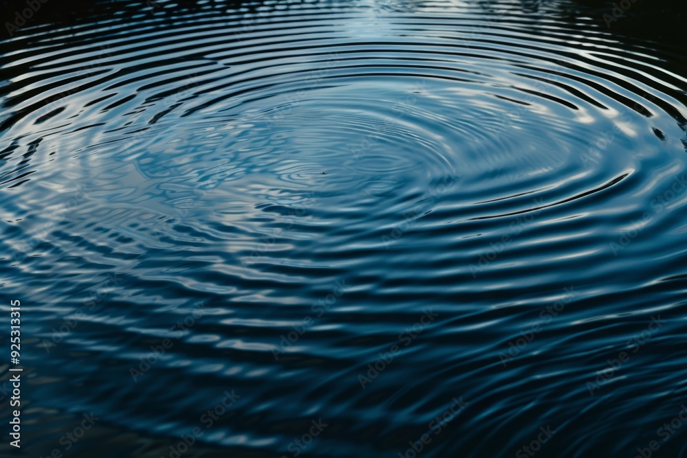Rippling water with tree silhouettes in background, Ripples and ...