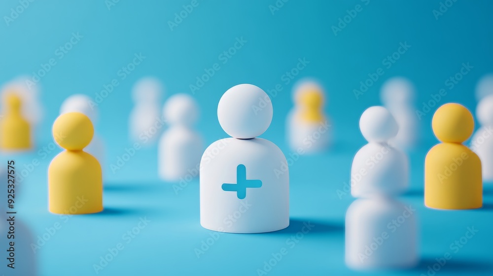 Add a user icon in 3D. Create a symbol for groups. New profile account ...