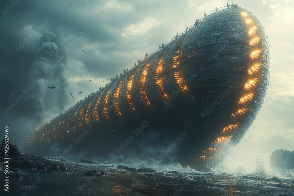 noahs ark reimagined as colossal bioengineered seed vault dna helixes ...