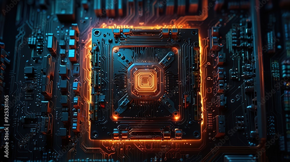 Free Photo Abstract technology circuit design CPU motherboard of a ...
