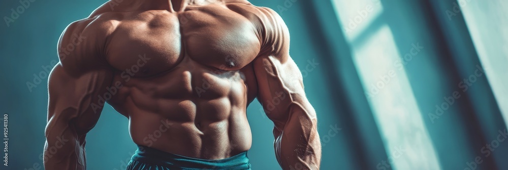 Muscular Physique - Bodybuilding Inspiration - A close-up shot of a ...