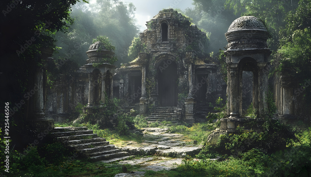 Ancient Civilizationa??s Forgotten Ruins, ultra-realistic, high ...
