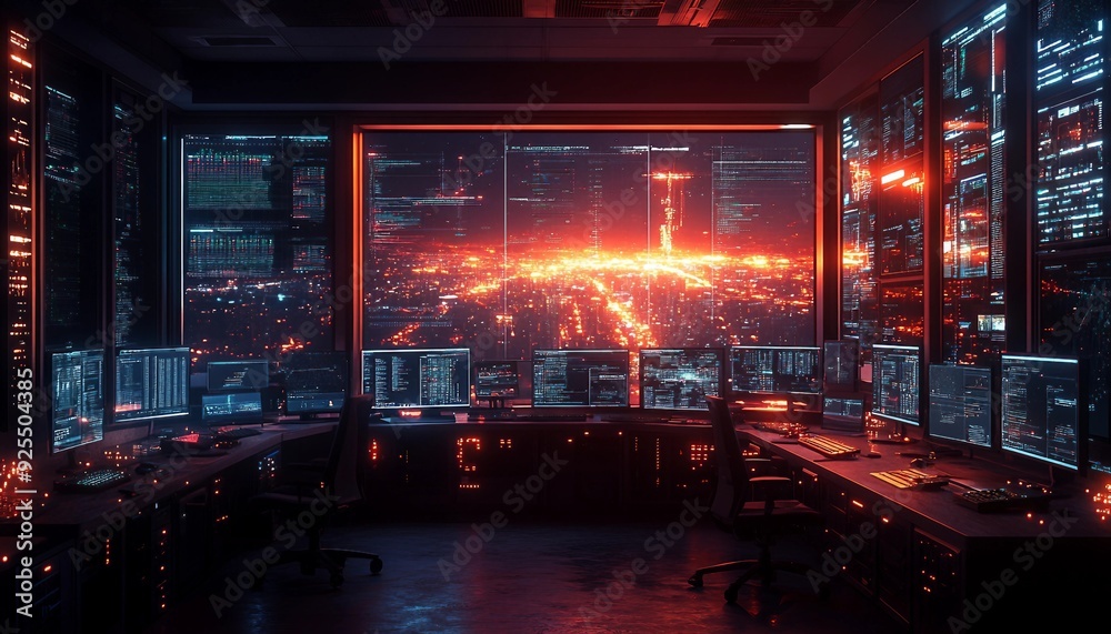 Next-Generation Network Security: Safeguarding Connectivity in a Digital Era, scene includes ...