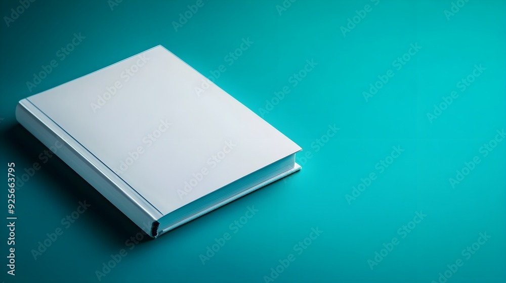 ภาพประกอบสต็อก Book cover with a minimalist design using only text and ...