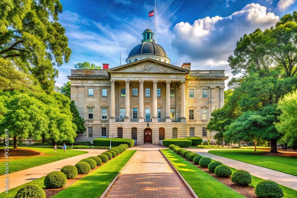Historic North Carolina State Legislative Building in Raleigh features ...