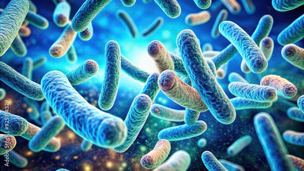 Microscopic probiotic bacteria for digestive health and treatment ...