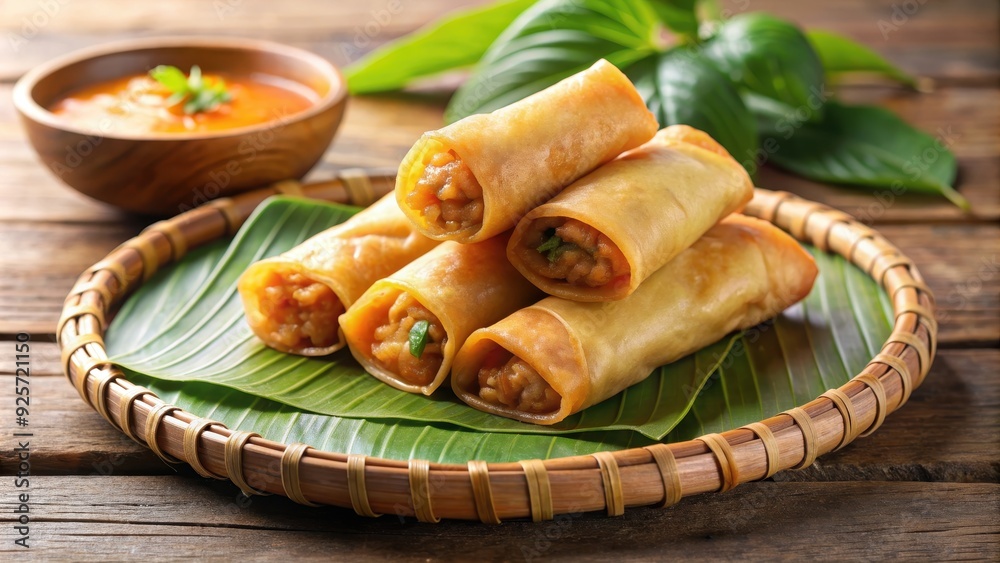 Indonesian food lumpia featuring a delicious fried spring roll with ...