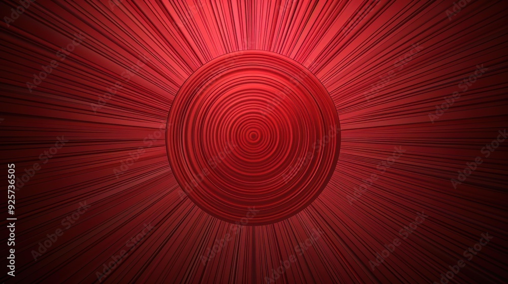 A stunning red light center creates a radial explosion effect, set ...