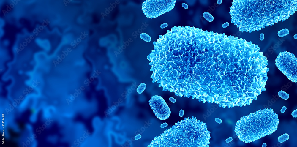 mpox variant virus outbreak or monkeypox viral disease background as ...