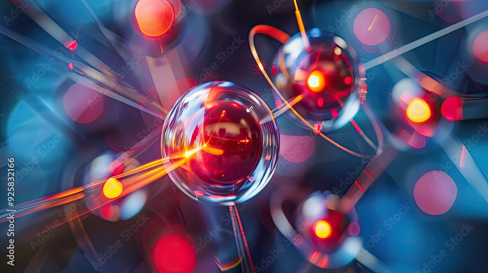 Atomic structure in technology, such as in semiconductor devices ...