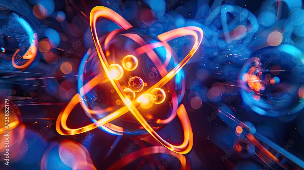 Atomic structure in technology, such as in semiconductor devices ...