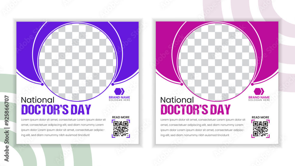 International doctor day social media post design for a brading medical ...