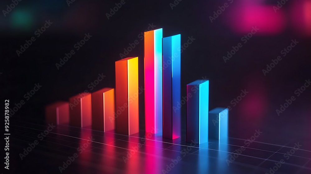 3D Bar Graphs, wallpaper, changing the view of numbers with diagrams ...