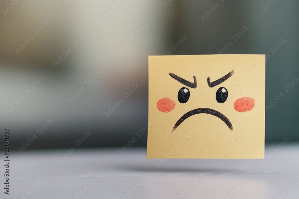 Frown Emoji. Emoticon Face Sign of Disappointment and Dislike on White ...