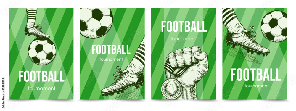 Football tournament design templates. Soccer championship ...
