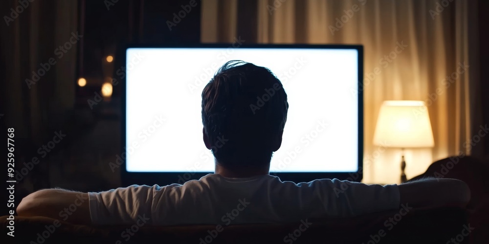 Young Professional Working from Home: Over-the-Shoulder View of Remote ...