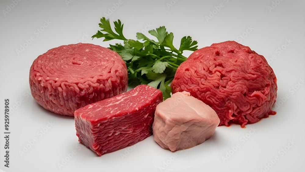 Fresh Uncooked Beef Cut Isolated. Fresh Raw Beef Steak for Recipe ...