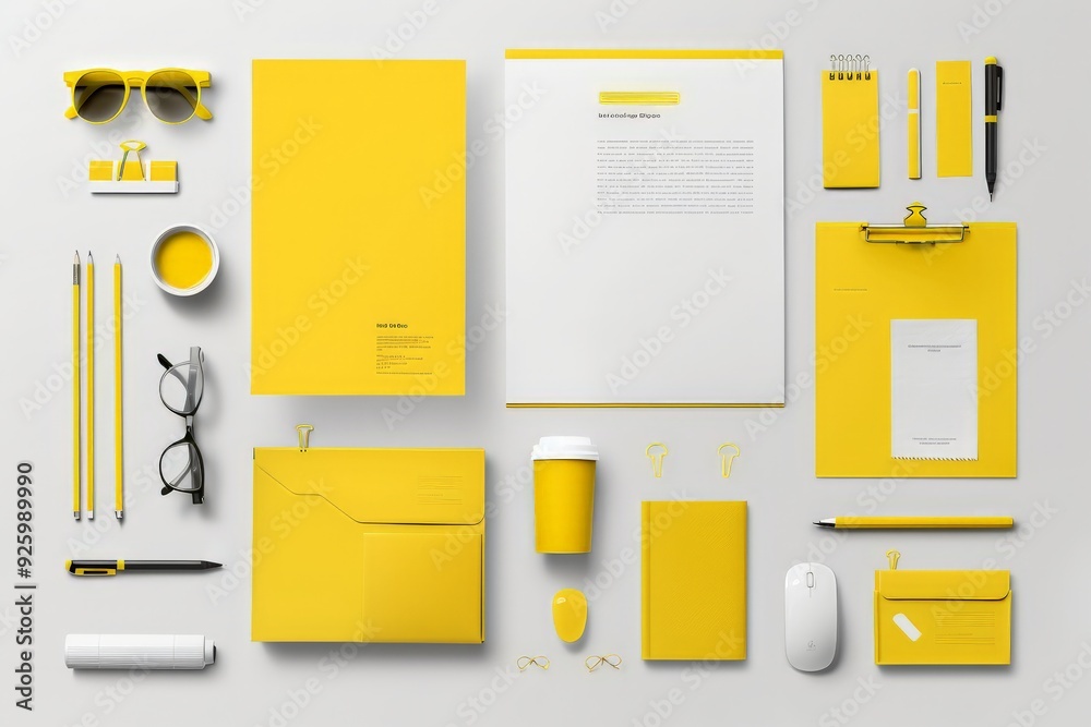 Creative yellow logo brand guideline and Corporate Branding identity ...