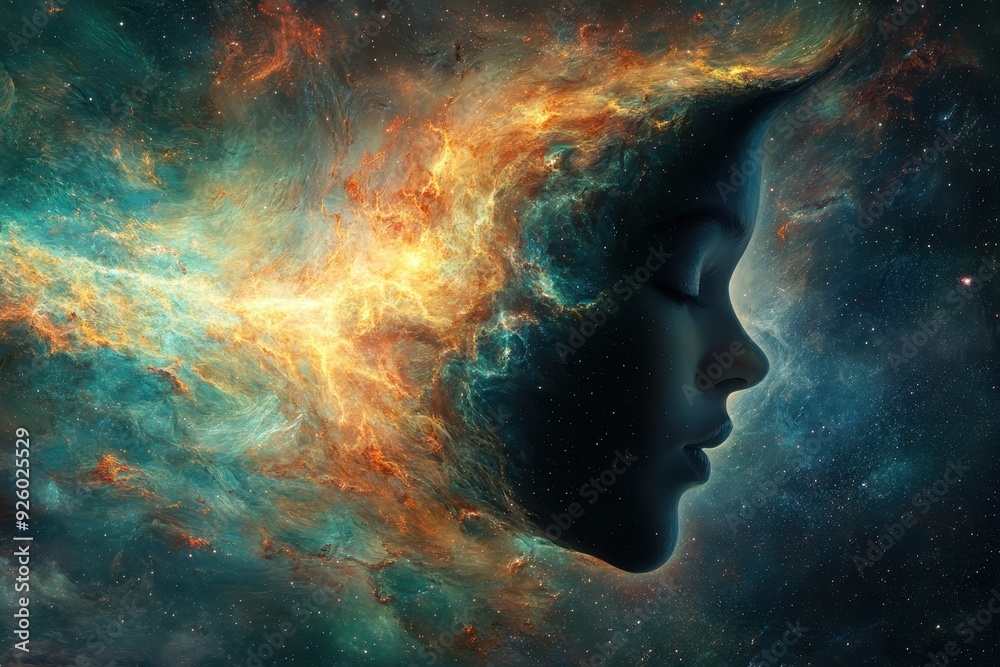 Cosmic Mind Vortex - Surreal Interpretation of Thoughts Consumed by a ...