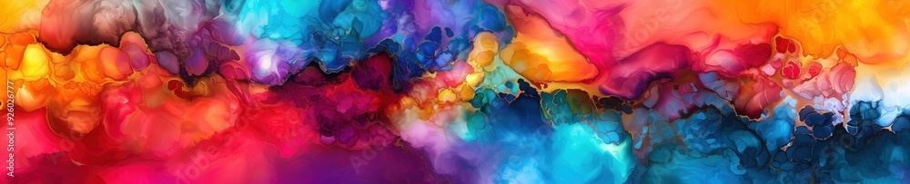 Alcohol ink. Banner for web background. Transparent creativity ...