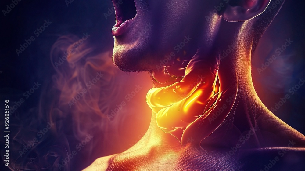 Illustrative Depiction of Gastroesophageal Reflux Disease Symptoms with ...