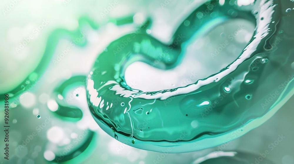 Gastric Acid Production and Digestive Process Depicted in Detailed ...