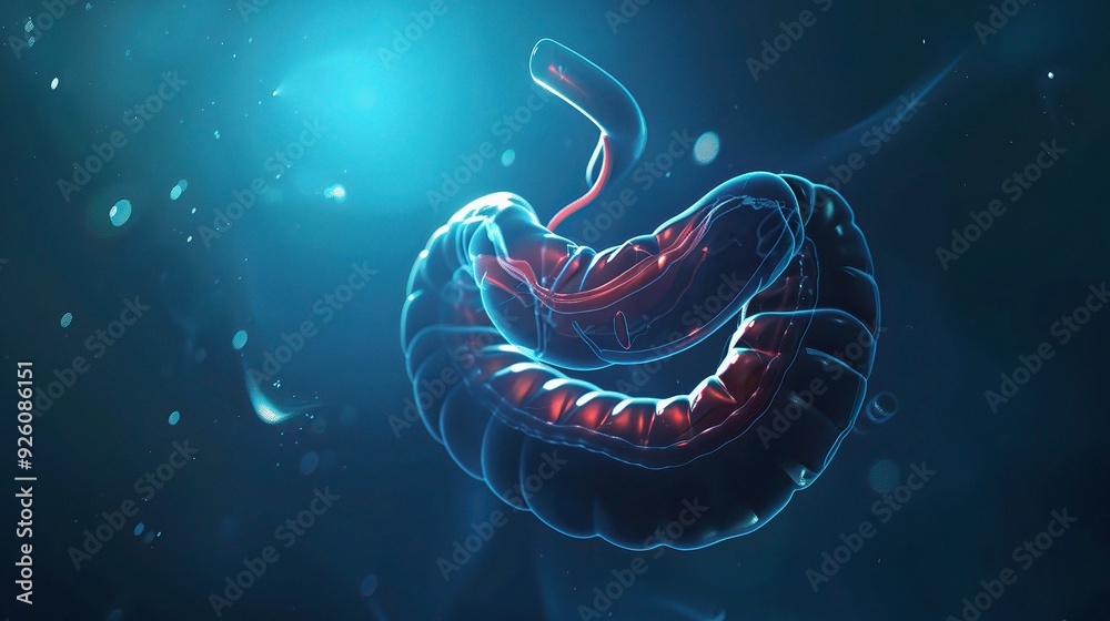 Gastric Acid Production and Digestive Process Depicted in Detailed ...