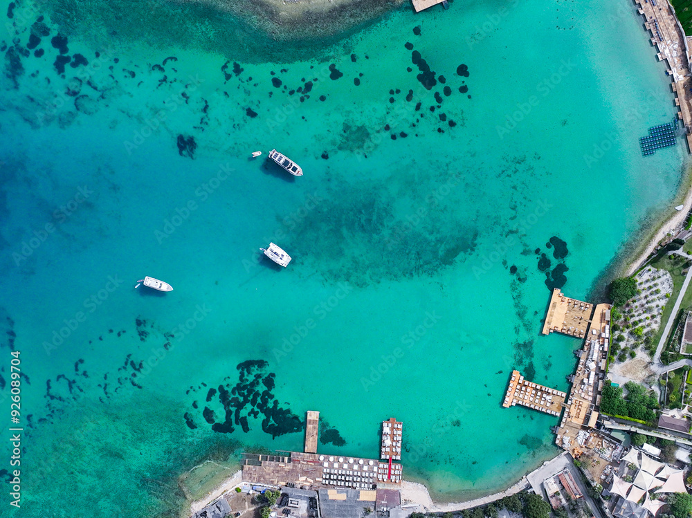 Ilica Beach Drone Photo, Summer Season in the Ayayorgi Coast, Aegean ...