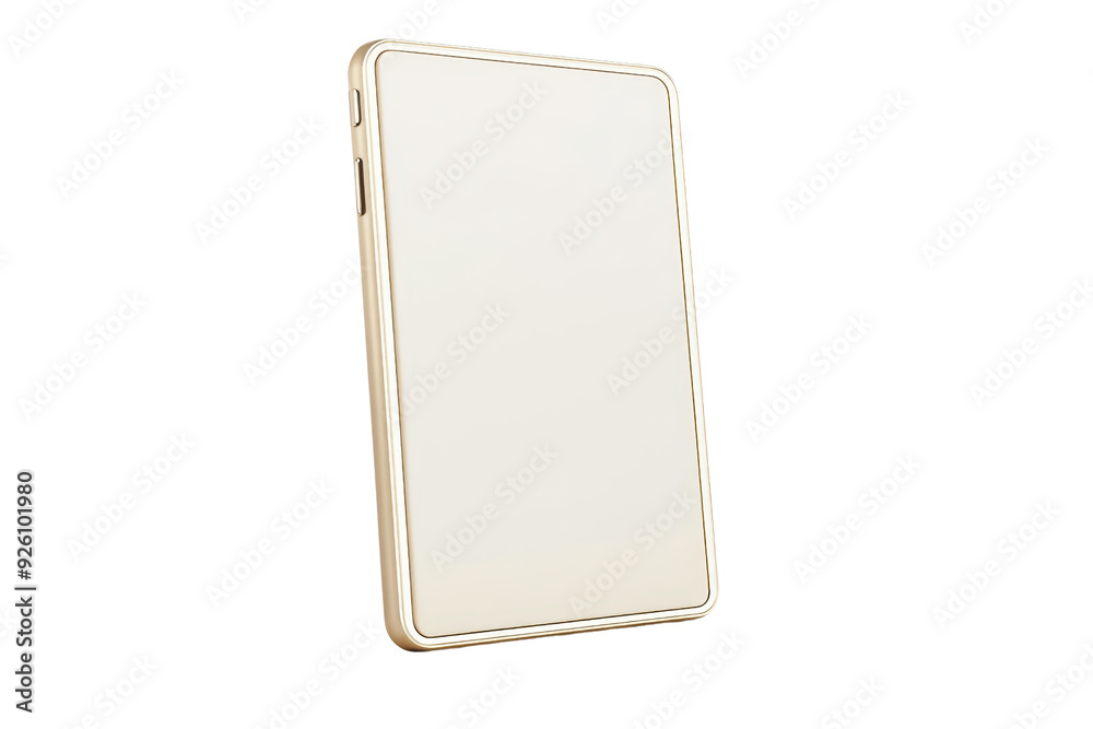 Modern beige smartphone isolated on transparent background. High ...