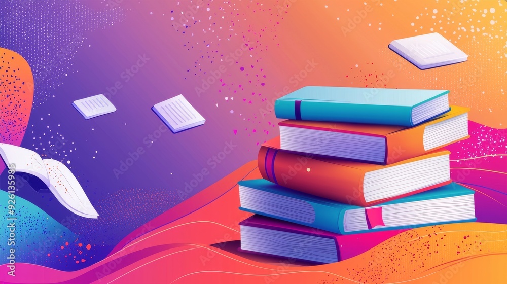 Marketing poster design, Memphis style, ultra-high resolution, with ...