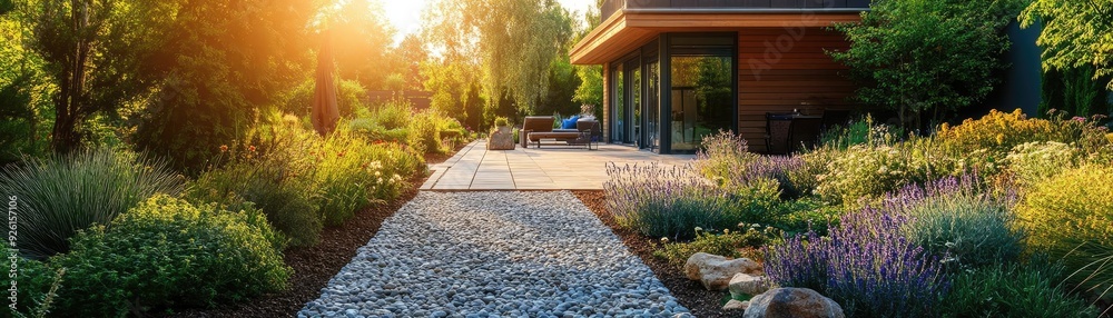 Couple upgrading the landscaping with new plants, pathways, and outdoor ...