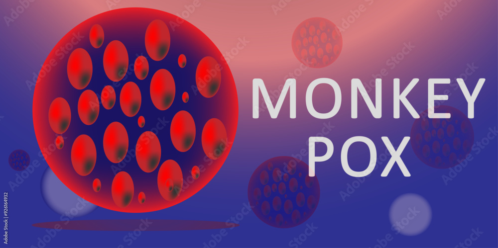 Monkeypox virus banner for awareness and alert against disease spread ...