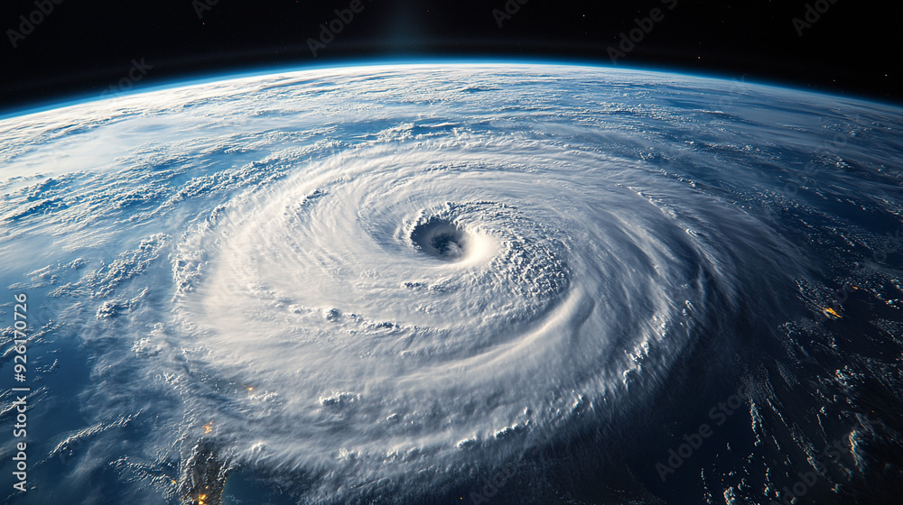Top view of Hurricane, Super Typhoon, tropical storm, cyclone, tornado ...