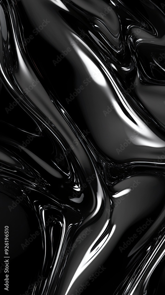 Dark glossy black texture with seamless shine ultra-high gloss finish ...