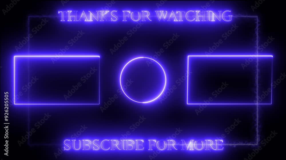 Live Streaming Overlay Subscribe text Animation On Air Neon Glow Sign ...