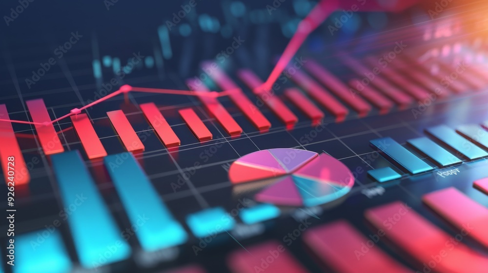 financial growth chart with rising levels , financial success chart ...