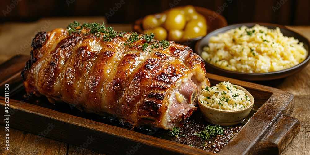 Schweinshaxe (Pork Knuckle): Schweinshaxe is a roasted pork knuckle ...