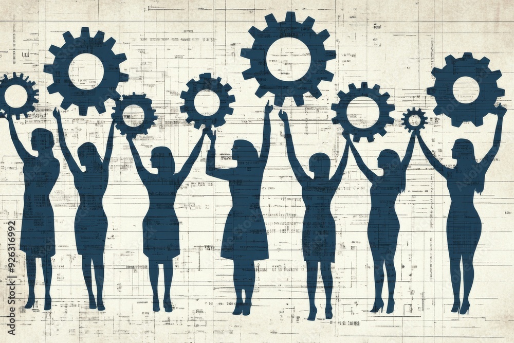 Teamwork, teamwork to success, development or organization concept ...