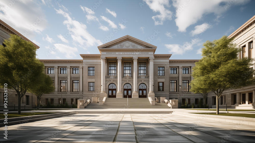 Historic University Campus Featuring Grand Classical Architecture Tall ...