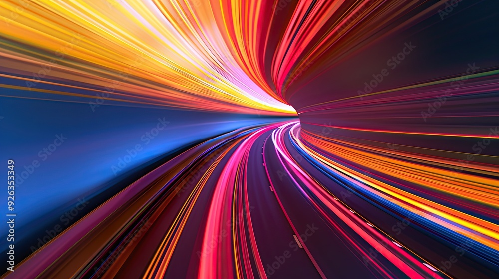 Dynamic Abstract Background of Racing Lines - Conceptual Illustration ...