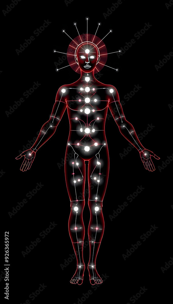 Meridians: Channels through which energy is believed to flow ...