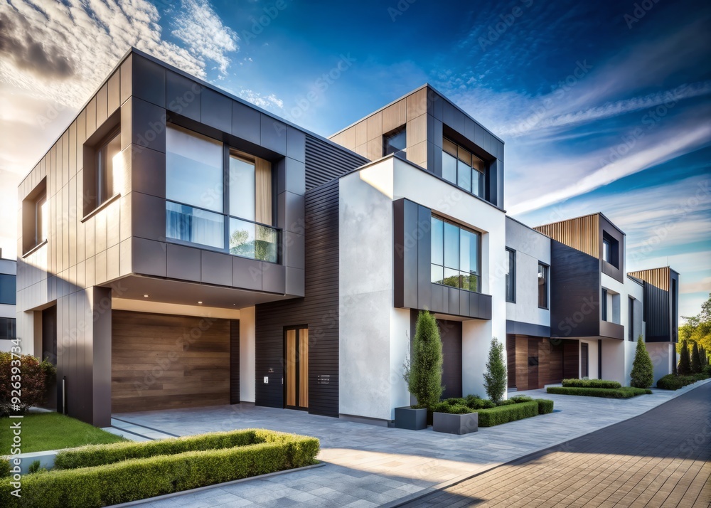 modern minimalist homes with clean lines and geometric shapes in ...