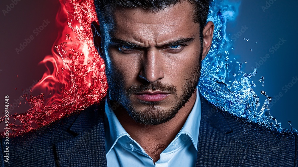 Exploring the Inner Struggle of Mind through Vibrant Color Contrasts of ...