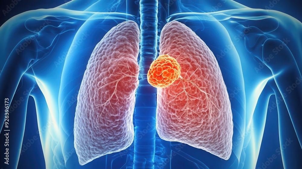 Visualization Of Shrinking Lung Tumor Due To Successful Immunotherapy Visualization Of Shrinking Lung Tumor Due To Successful Immunotherapy