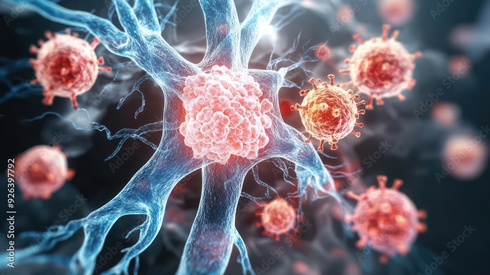 Visualization of immune cells attacking lung cancer post-radiation ...