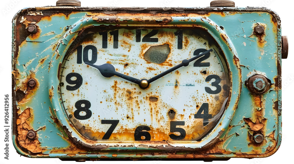 Vintage Rusty Clock Face with Time, Rusted Clock, Time, Old Clock ...