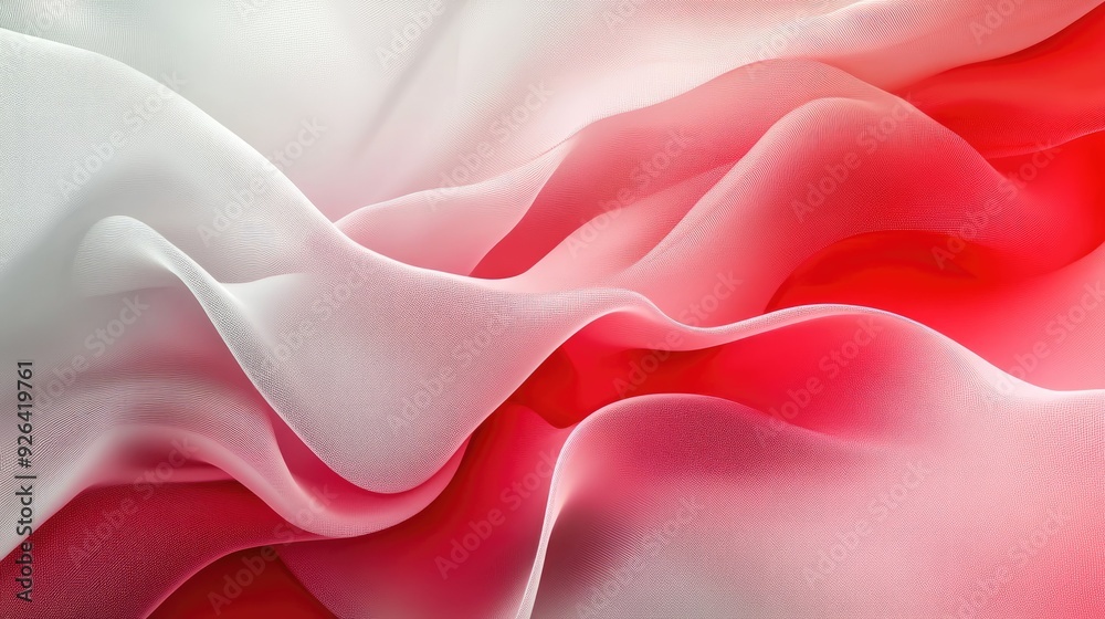 Contemporary abstract background with a blend of red and white ...